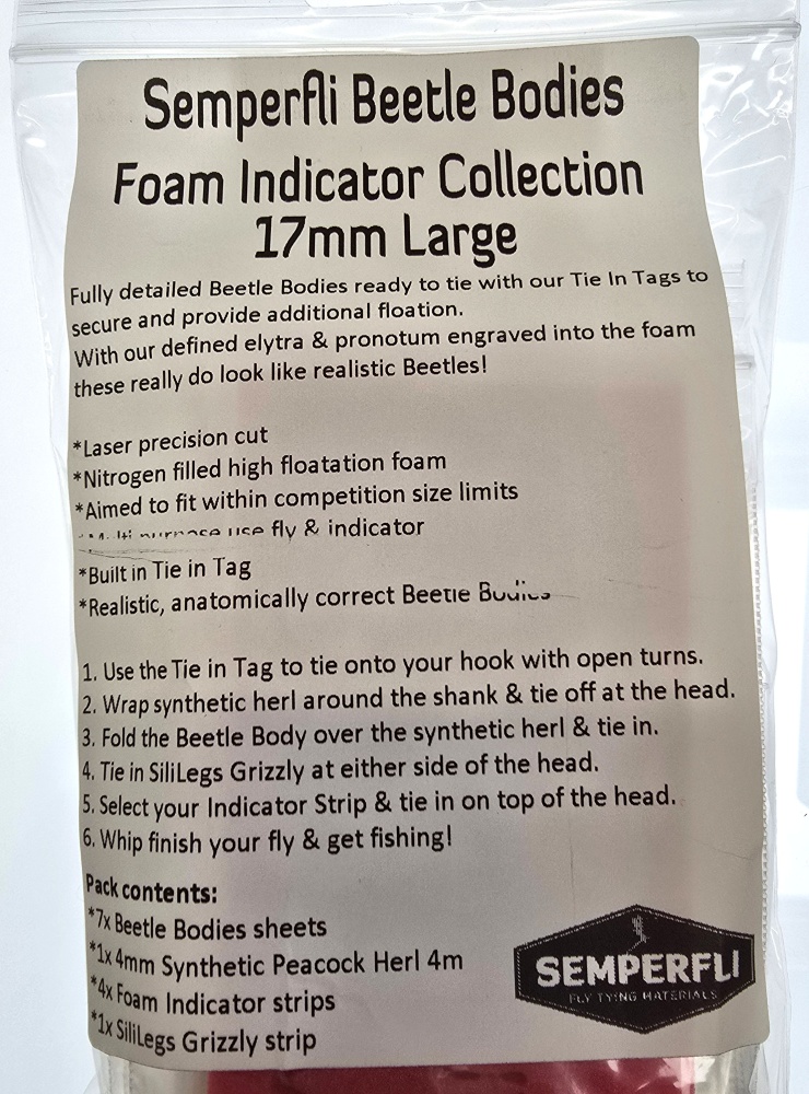 Foam Bung Beetle Bodies Large 17mm (Hooks #8/#10) Collection ...